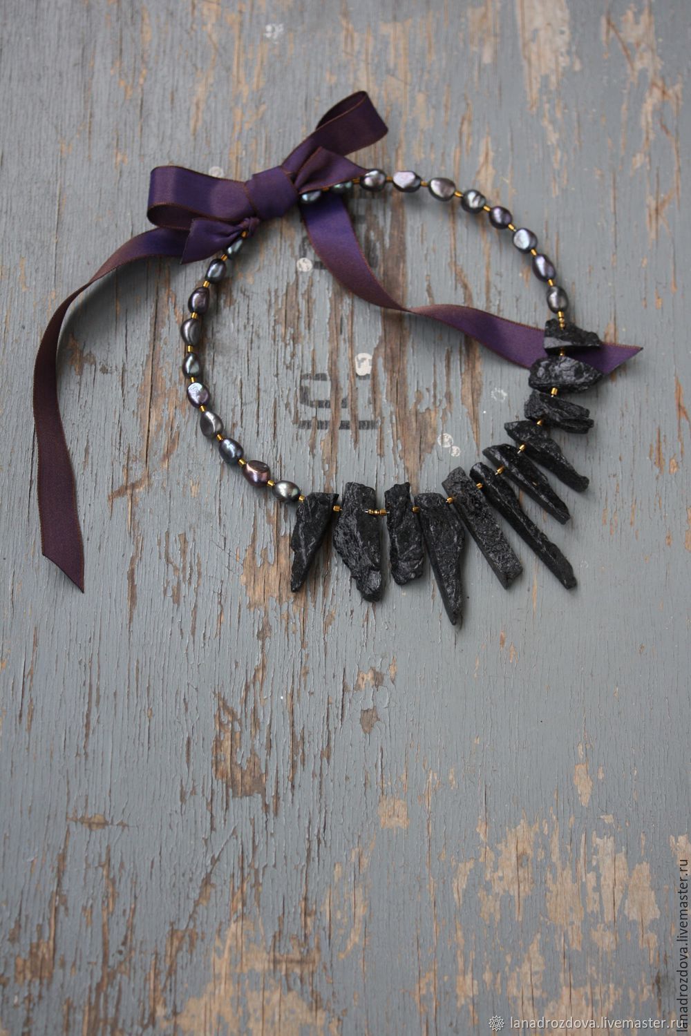 Колье чокер "Coco.Grey" – купить на Ярмарке Мастеров – BZDY3RU | Чокер ...