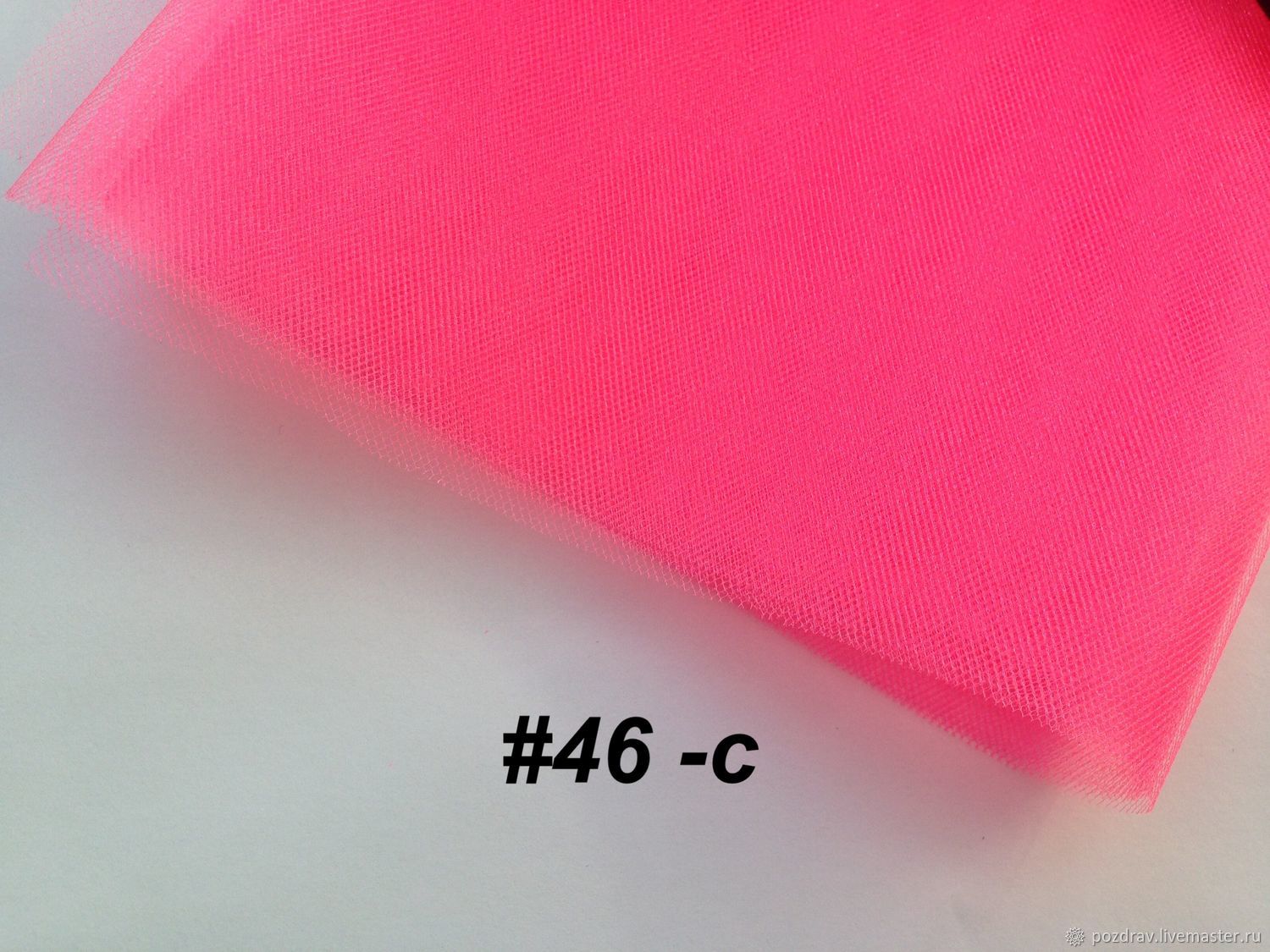 Фатин Розовый неон (46-с) средней жесткости в интернет-магазине на ...