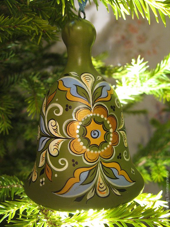 Колокольчик с важской росписью в интернет-магазине Ярмарка Мастеров по ...