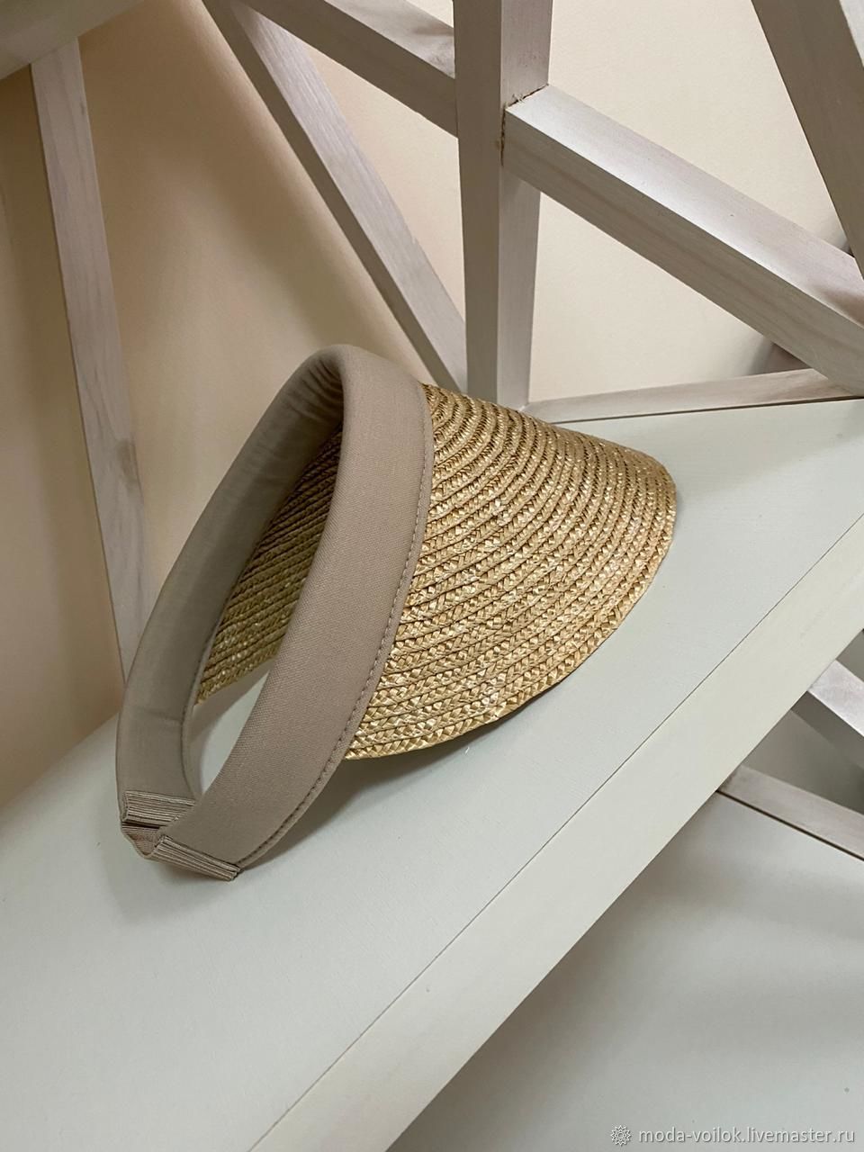 Соломенные козырьки – заказать на Ярмарке Мастеров – LHLZGRU | Панамы ...