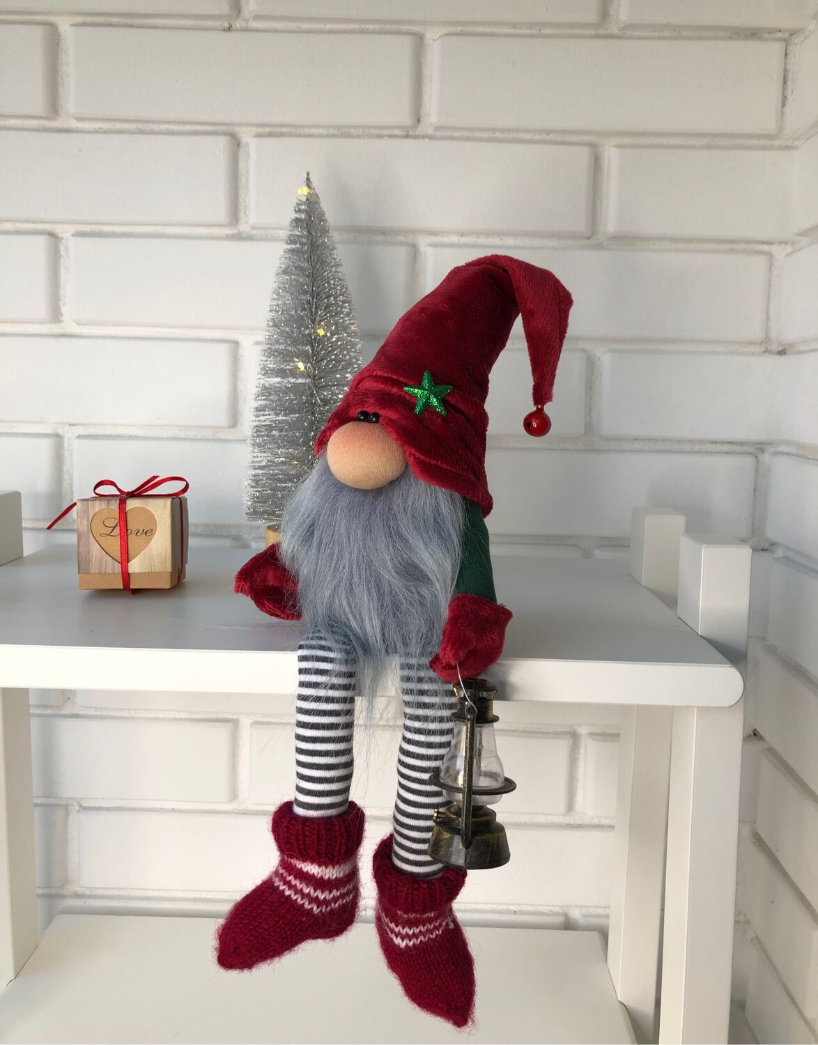 Гном интерьерный новогодний – купить онлайн на Ярмарке Мастеров ...