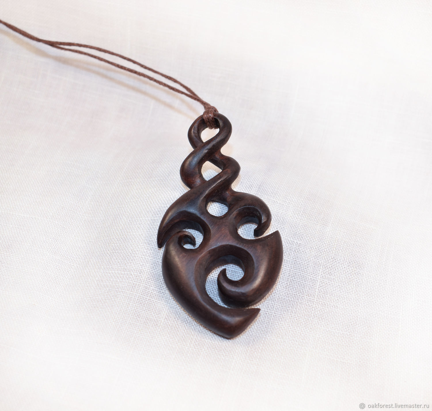Кулон - Амулет из дерева "Спираль" в интернет-магазине Ярмарка Мастеров ...