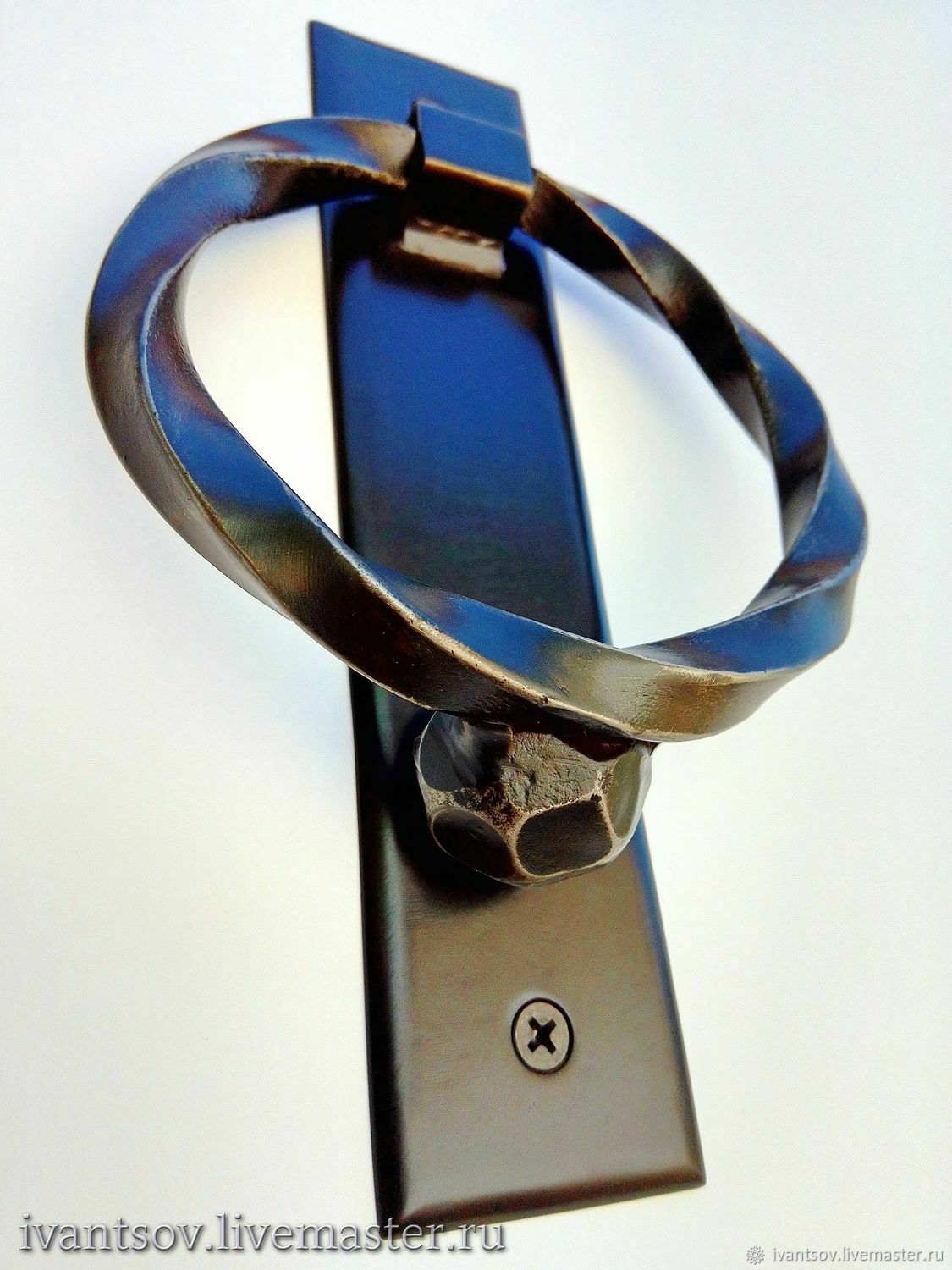 Дверной молоток. Кованая ручка для двери в интернет-магазине Ярмарка ...