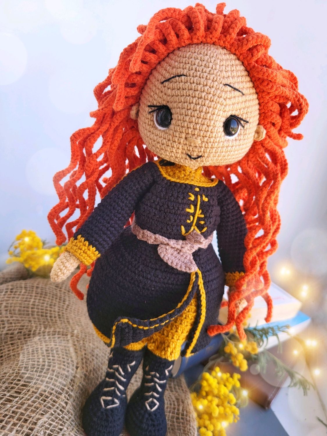 Вязаная кукла крючком Анна (холодное сердце) в интернет-магазине Ярмарка Мастеров по цене 2940 ...