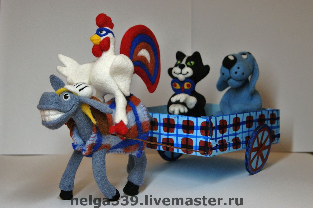 Бременские музыканты в интернет-магазине на Ярмарке Мастеров | Мягкие ...