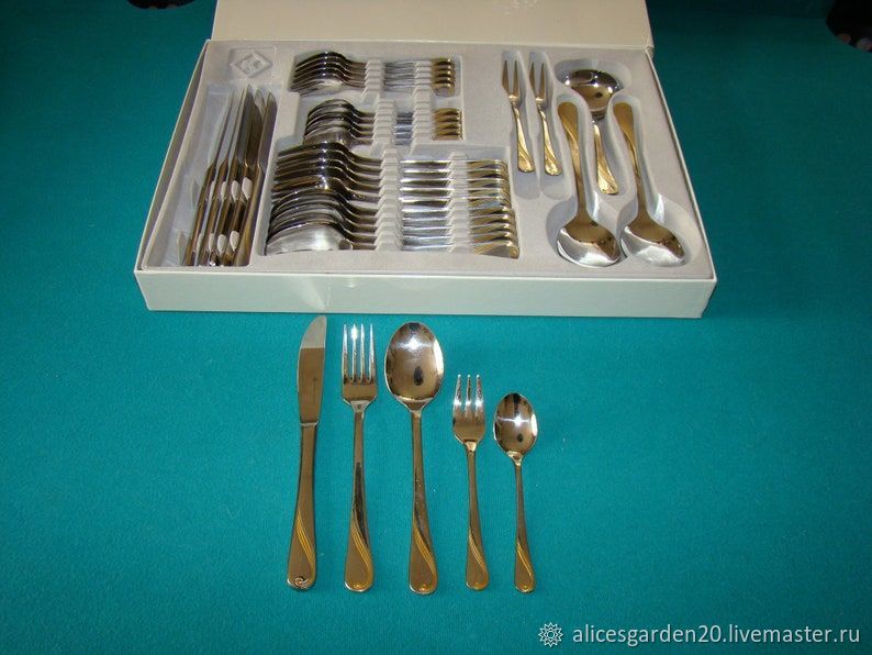 Винтаж: SBS Solingen-набор Tiffany-23/24к.золота купить в интернет ...