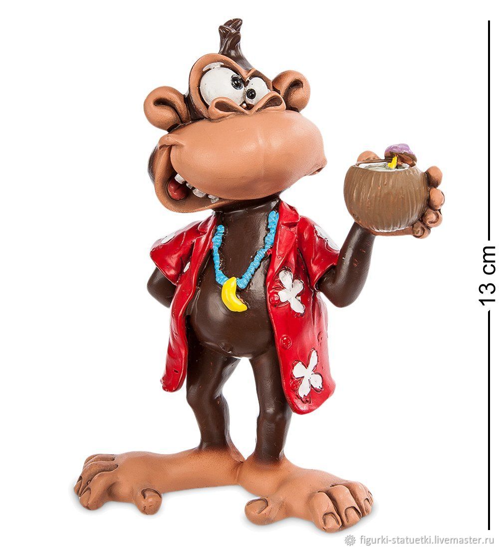 Фигурка Обезьяна "Кокосовый рай" в интернет-магазине Ярмарка Мастеров ...