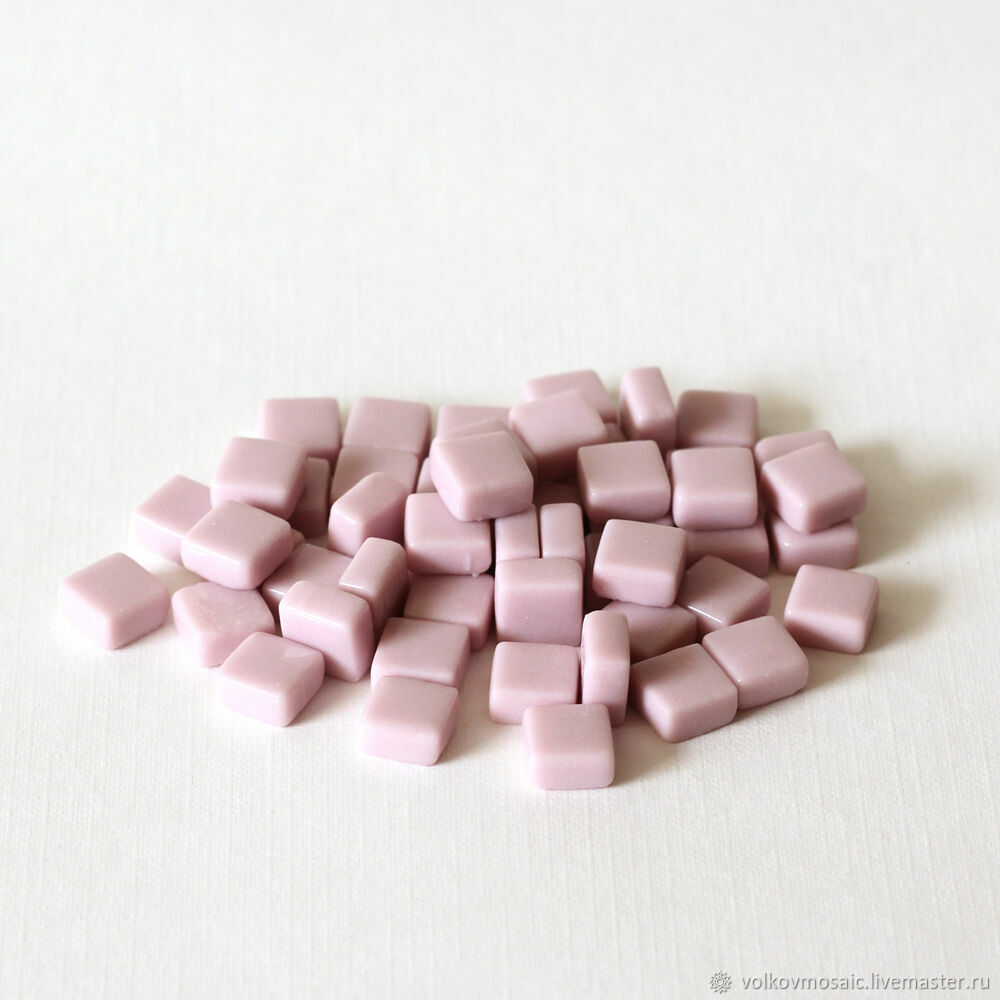 Мозаика из стекла S55 светло розовый купить в интернет-магазине Ярмарка ...
