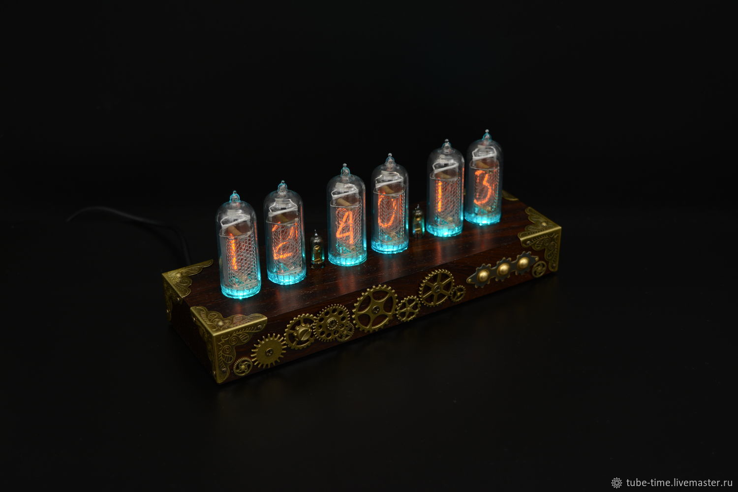 Ламповые настольные часы «Wenge SteamPunk Bronze 6» – заказать на ...