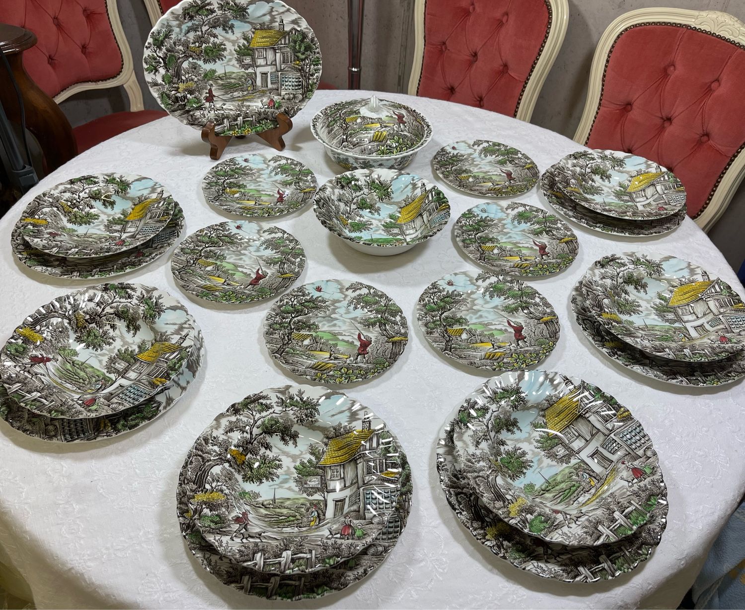 Винтаж: ПРОДАН!!! Столовый сервиз на 6 персон The Hunter by Myott ...