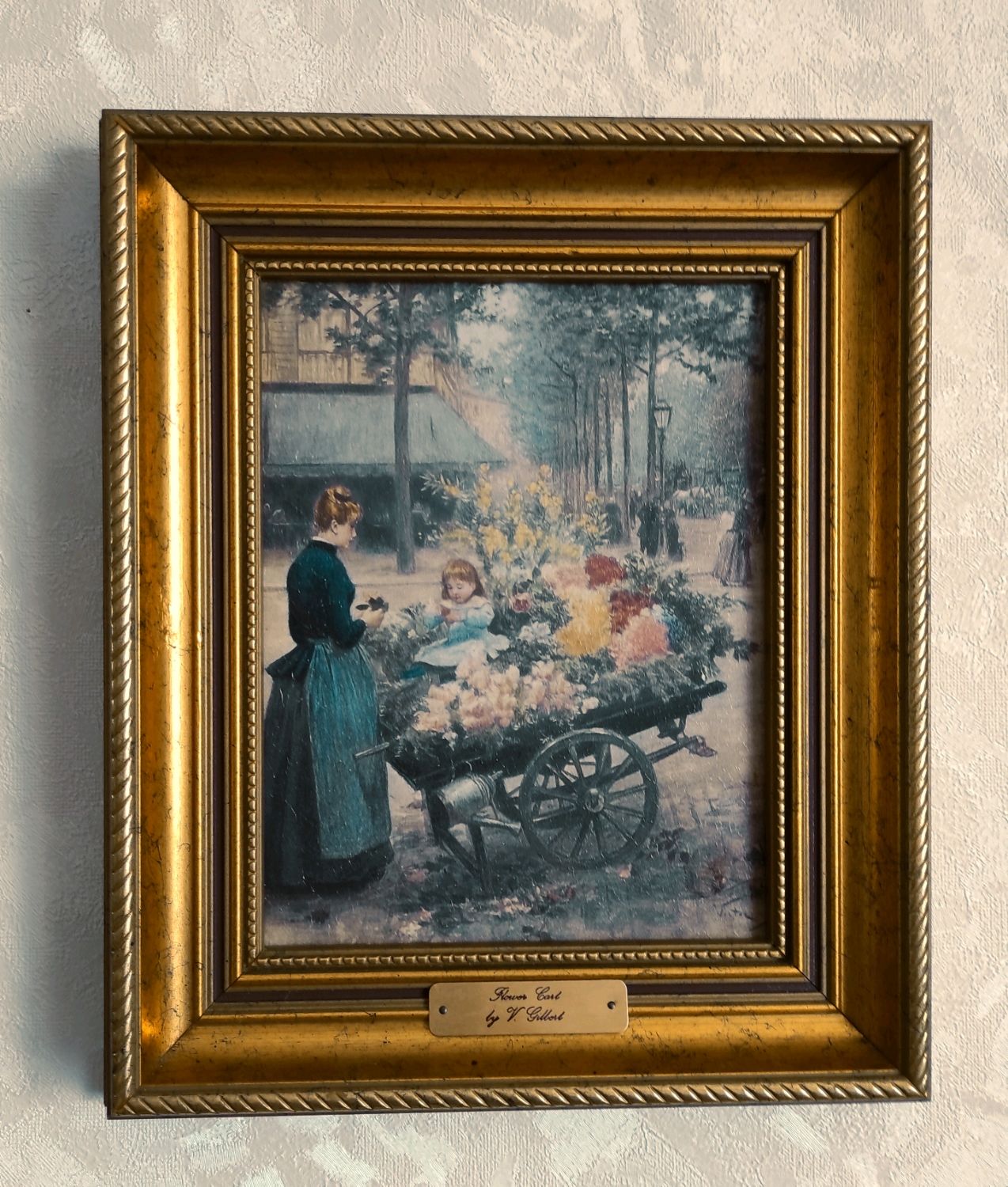Винтаж: V, Gilbert,The Flower, картина в раме, Франция! – купить на ...