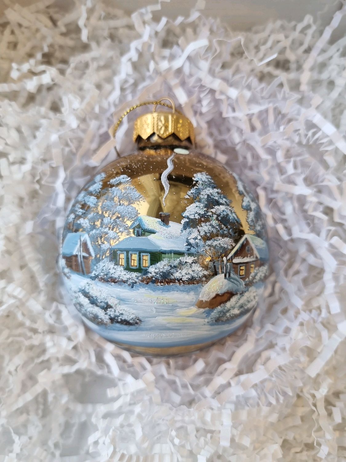 Ёлочный расписной шарик в интернет-магазине на Ярмарке Мастеров ...