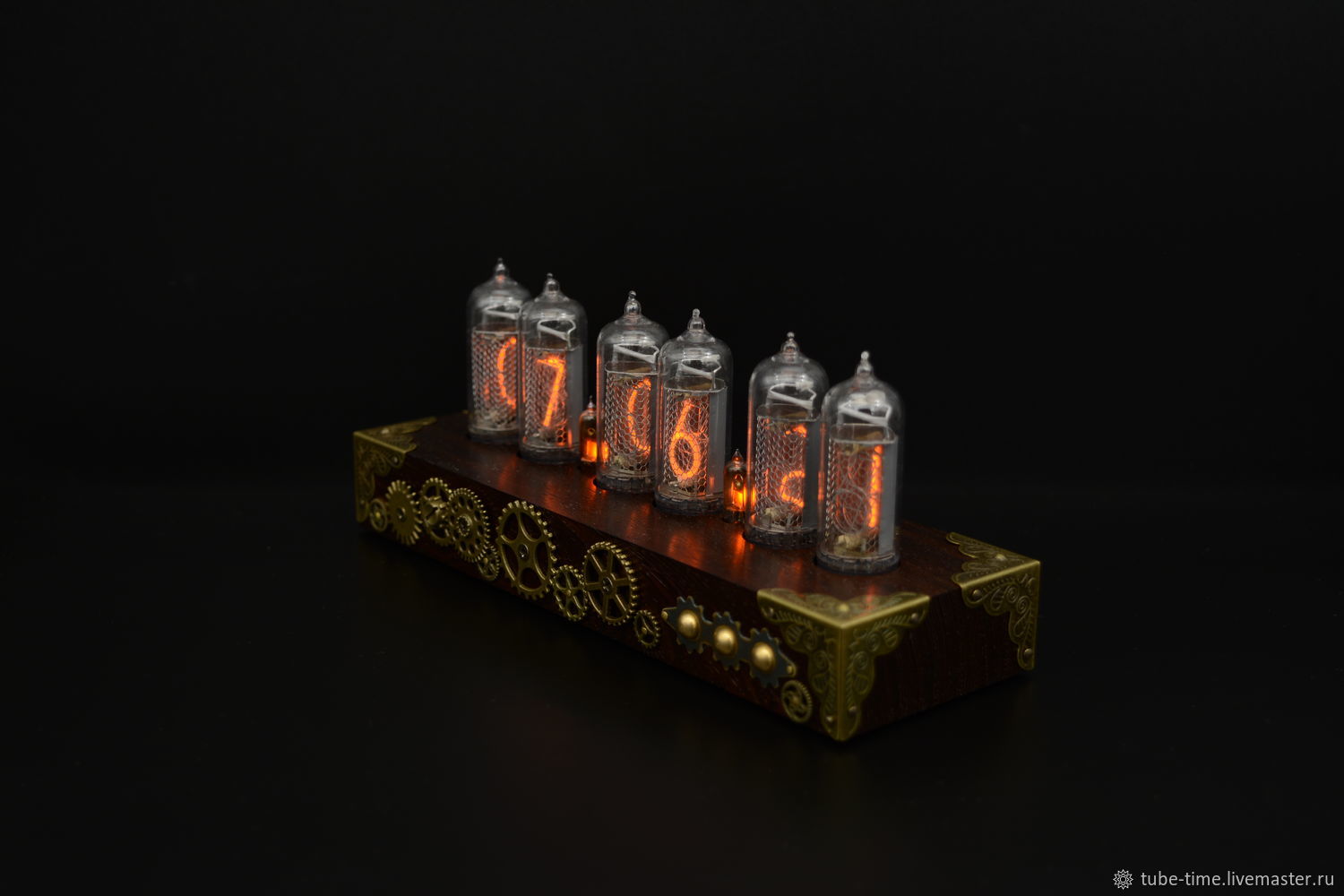 Ламповые настольные часы «Wenge SteamPunk Bronze 6» – заказать на ...