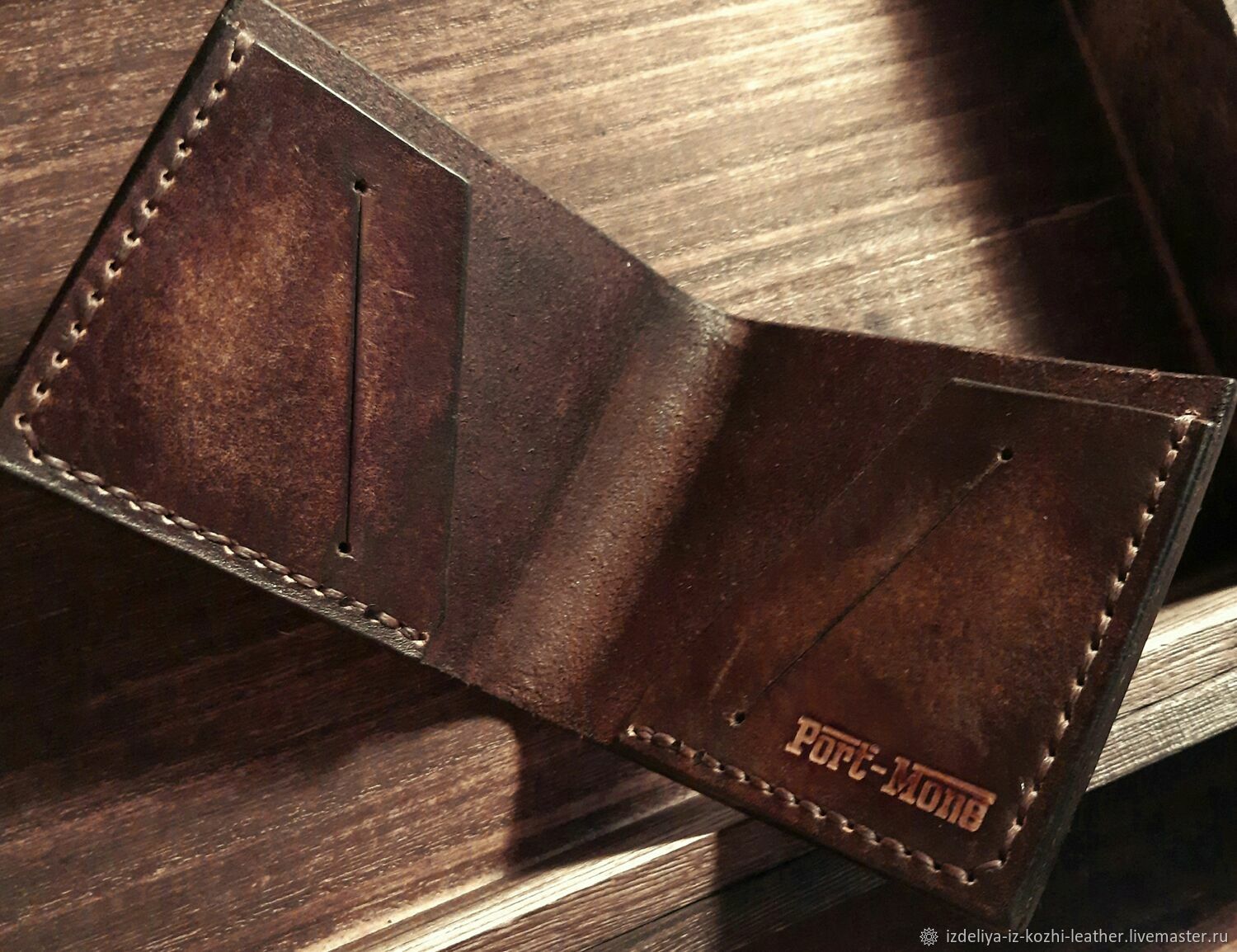 Кошельки: Кошелек из кожи с тиснением в интернет-магазине Ярмарка ...