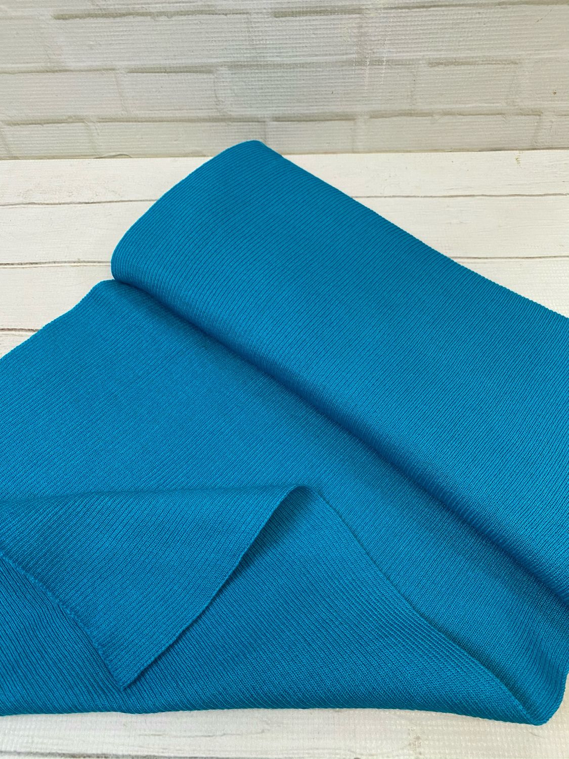 Трикотаж резинка манжетный «Бирюза» – купить на Ярмарке Мастеров ...