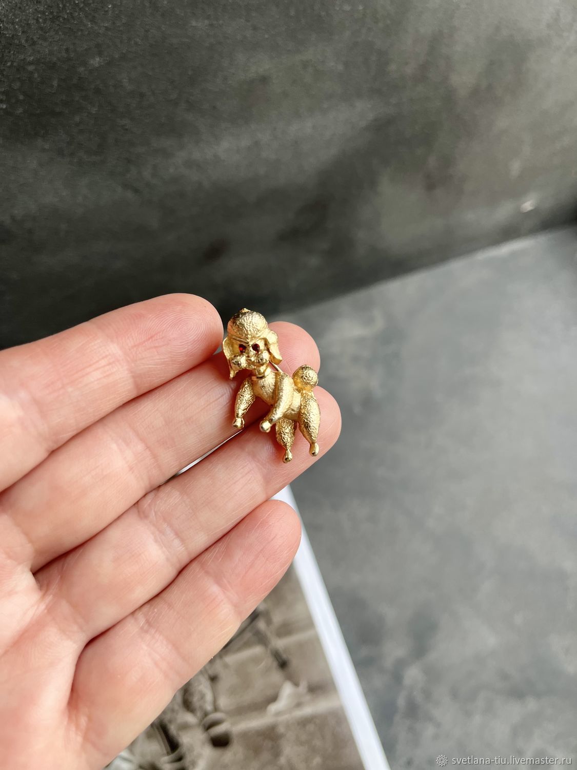 Винтаж: Lee coo. Милая брошечка «Малыш пудель» купить в интернет ...