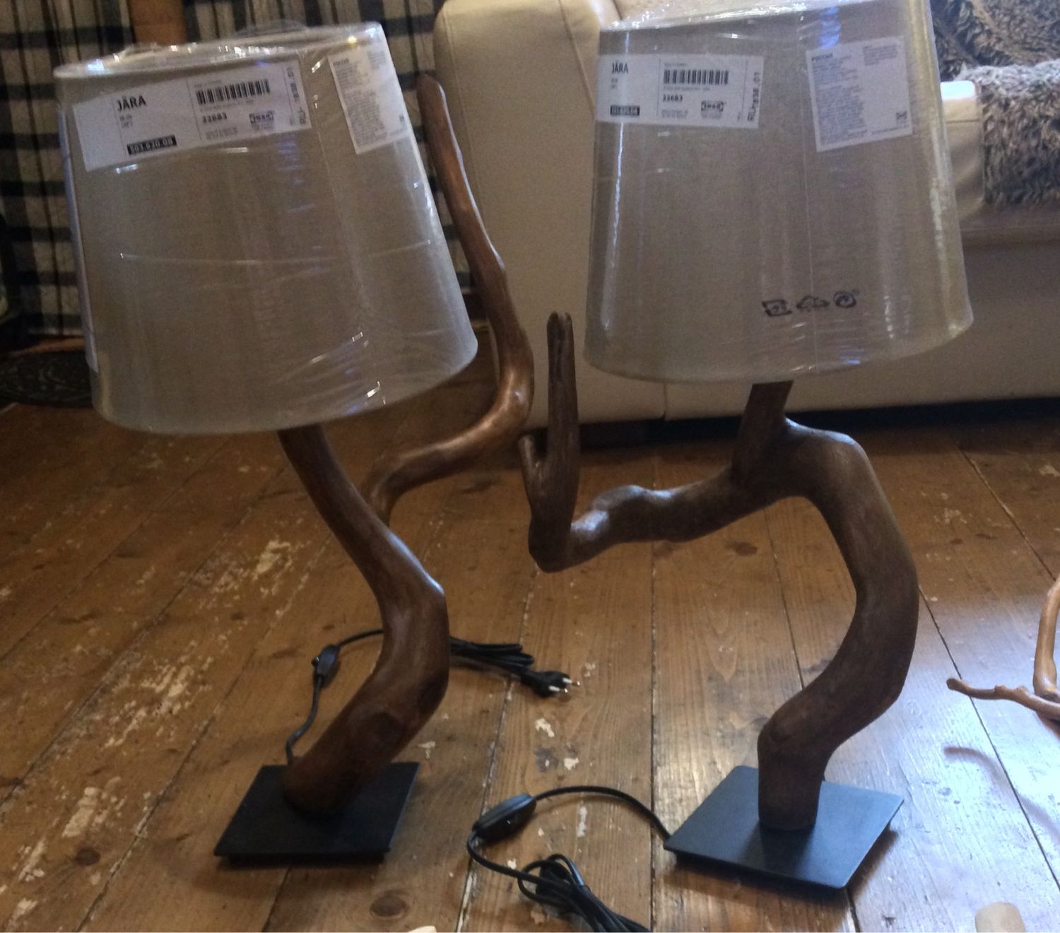 Настольная лампа из веток в интернет-магазине Ярмарка Мастеров по цене ...