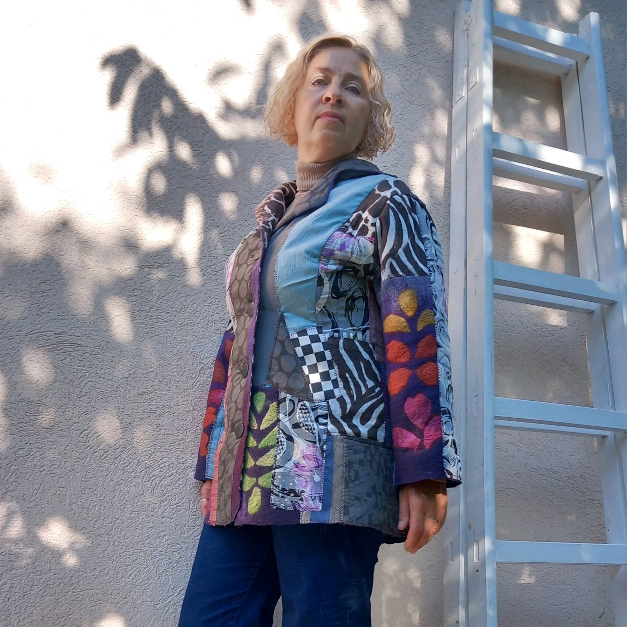 Жакет валяный "Крейзи квилт" купить в интернет-магазине Ярмарка ...