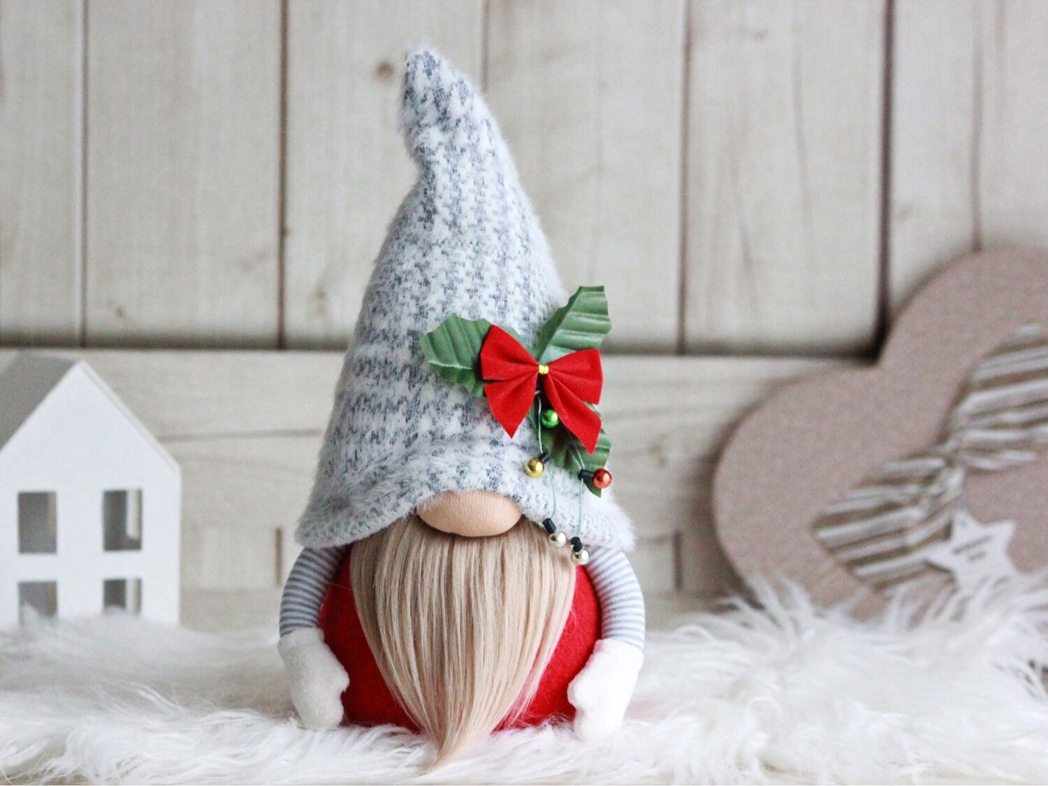 Новогодний гном в интернет-магазине Ярмарка Мастеров по цене 1200 ...