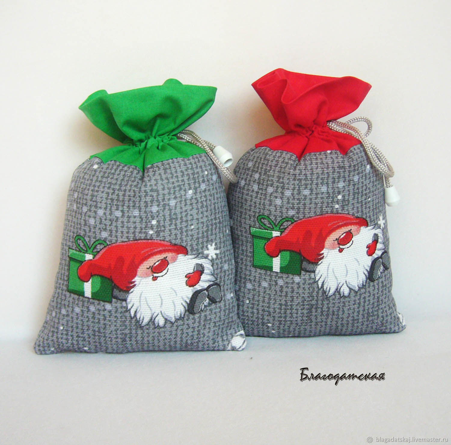 Мешочек для подарка Гномик – купить на Ярмарке Мастеров – P3NC0RU ...