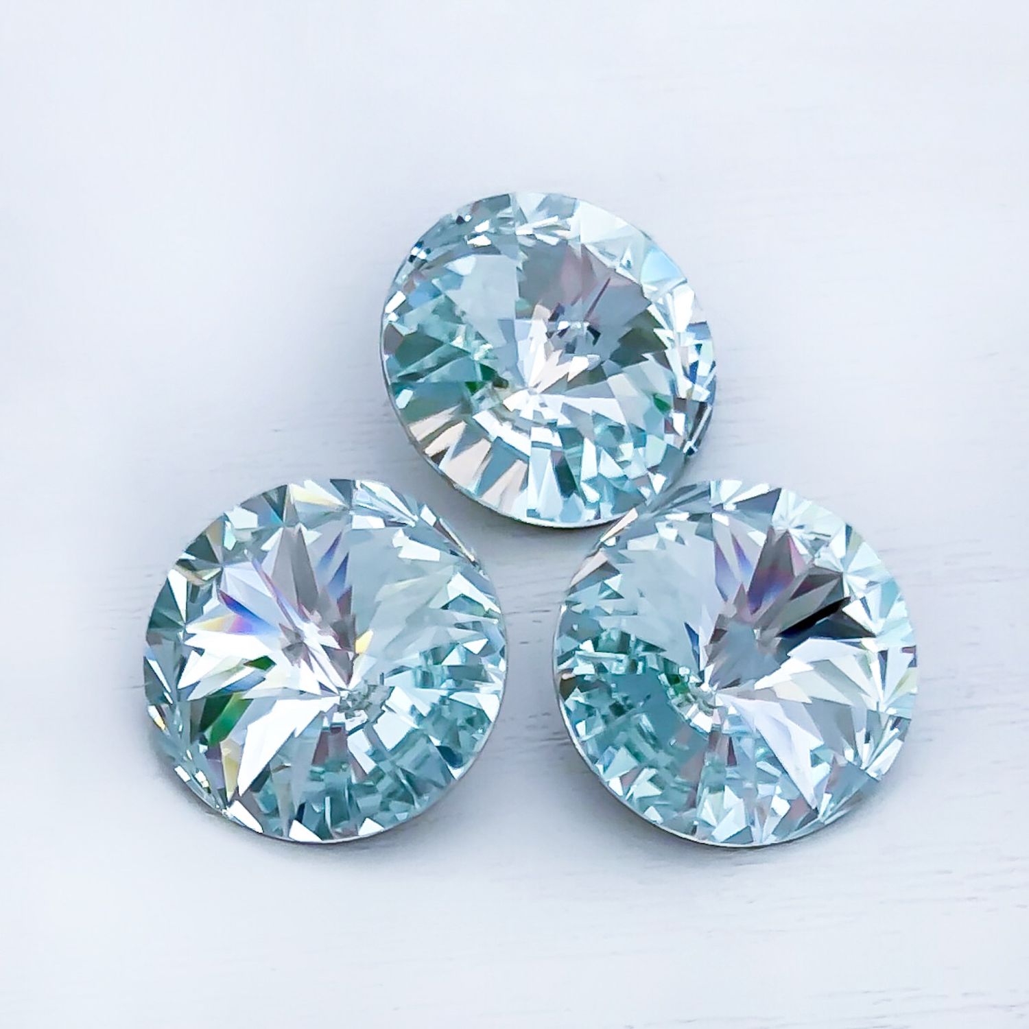 12 мм, Light azore, риволи Swarovski – купить на Ярмарке Мастеров ...