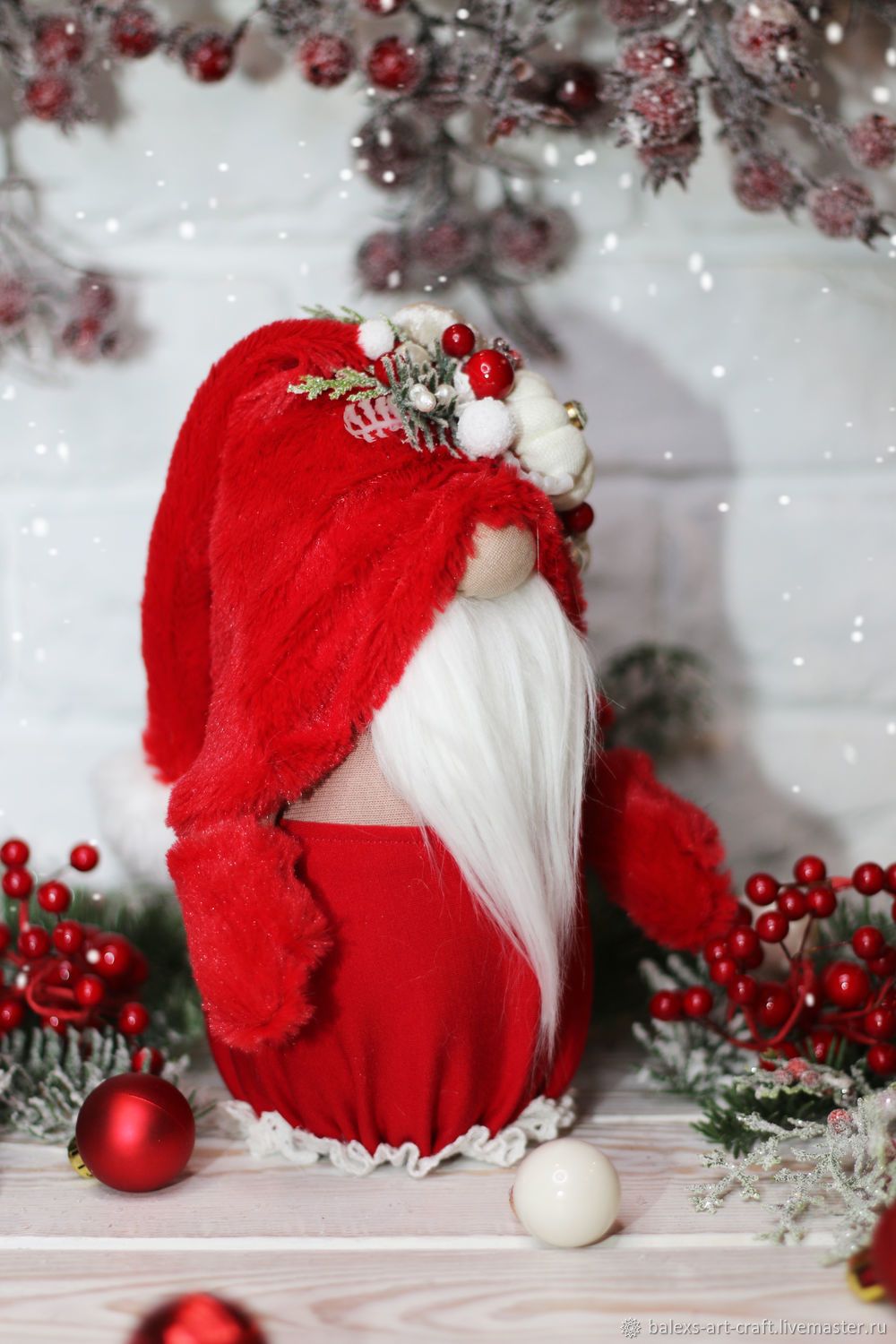 Новогодний гном в интернет-магазине Ярмарка Мастеров по цене 2000 ...