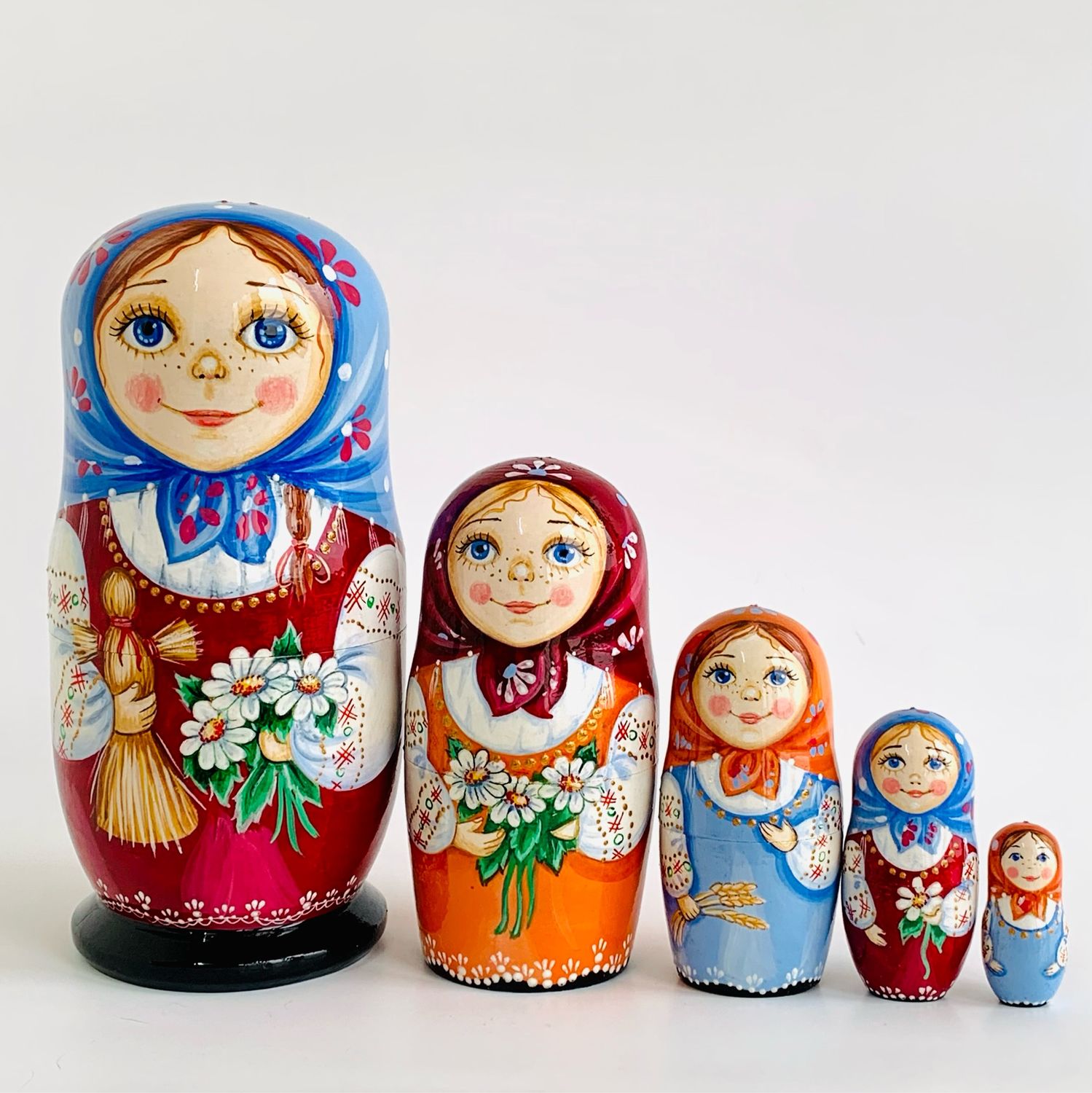 Матрешка «Летняя» – заказать на Ярмарке Мастеров – 5TQBZRU | Матрешки ...