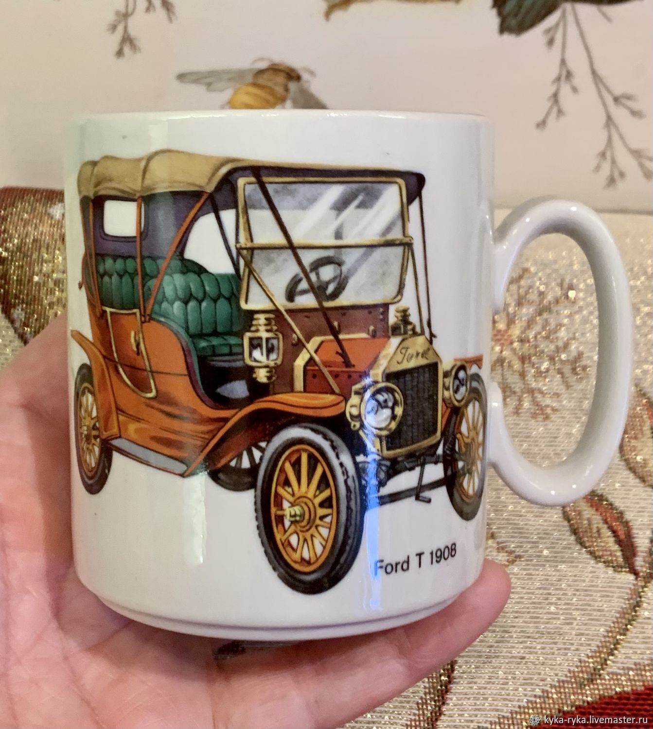 Винтаж: VILLEROY & BOCH/Раритетные бокалы с изображением старинных авто ...