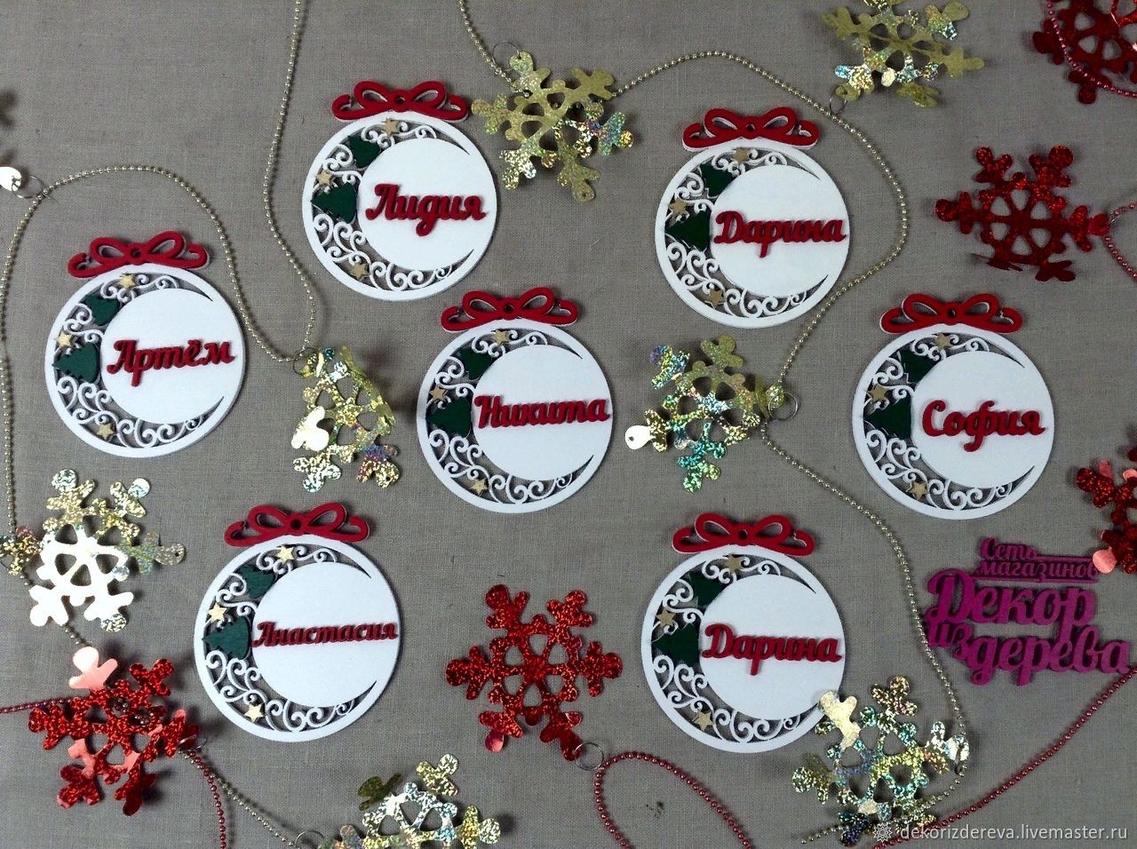 Новогодние именные шары – купить в интернет-магазине на Ярмарке ...