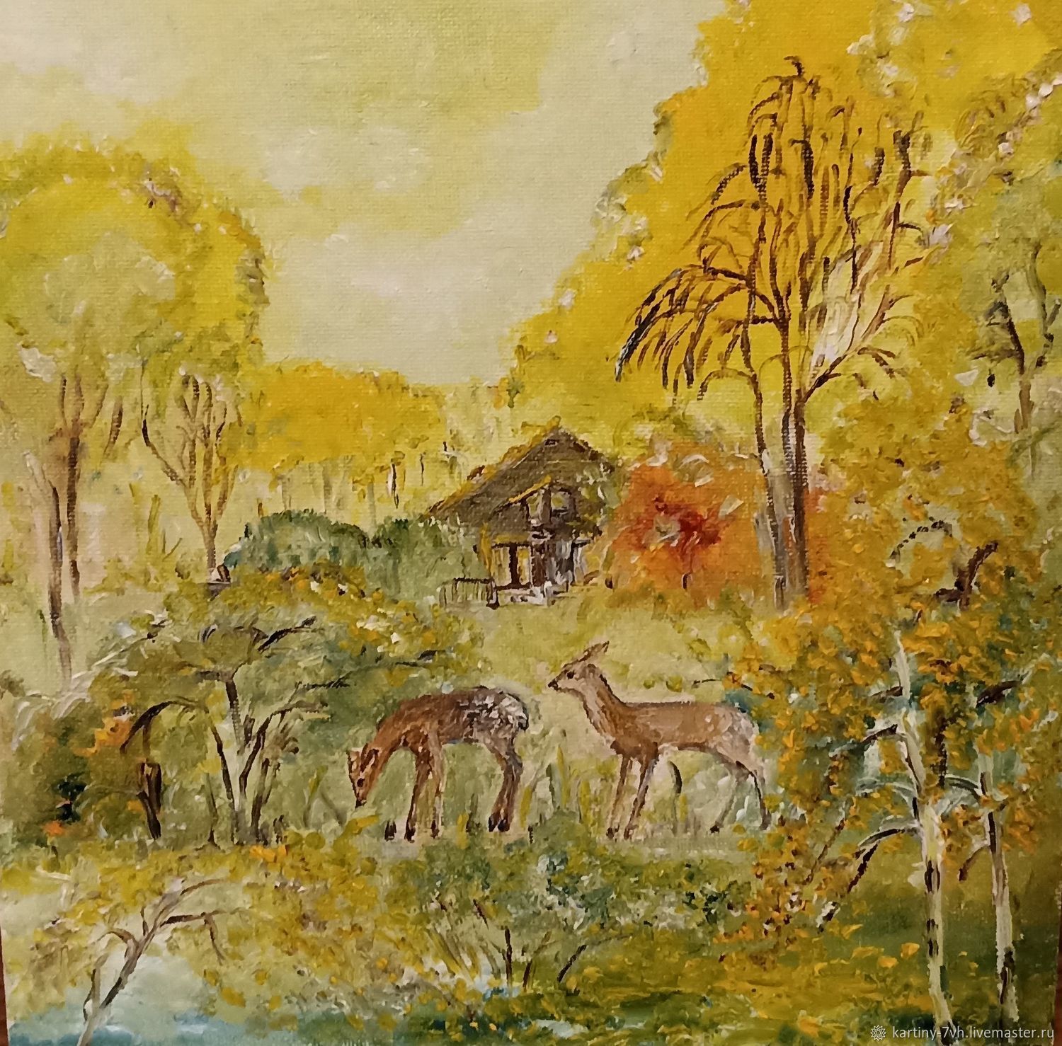 Картины: Золотая осень в интернет-магазине Ярмарка Мастеров по цене ...