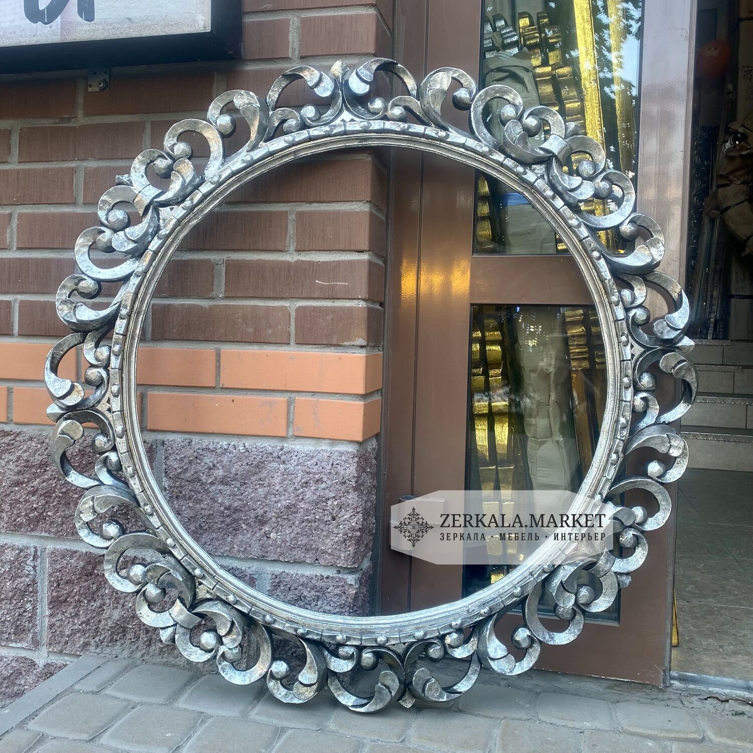 Зеркало с 3d резьбой, 100 см купить в интернет-магазине Ярмарка ...