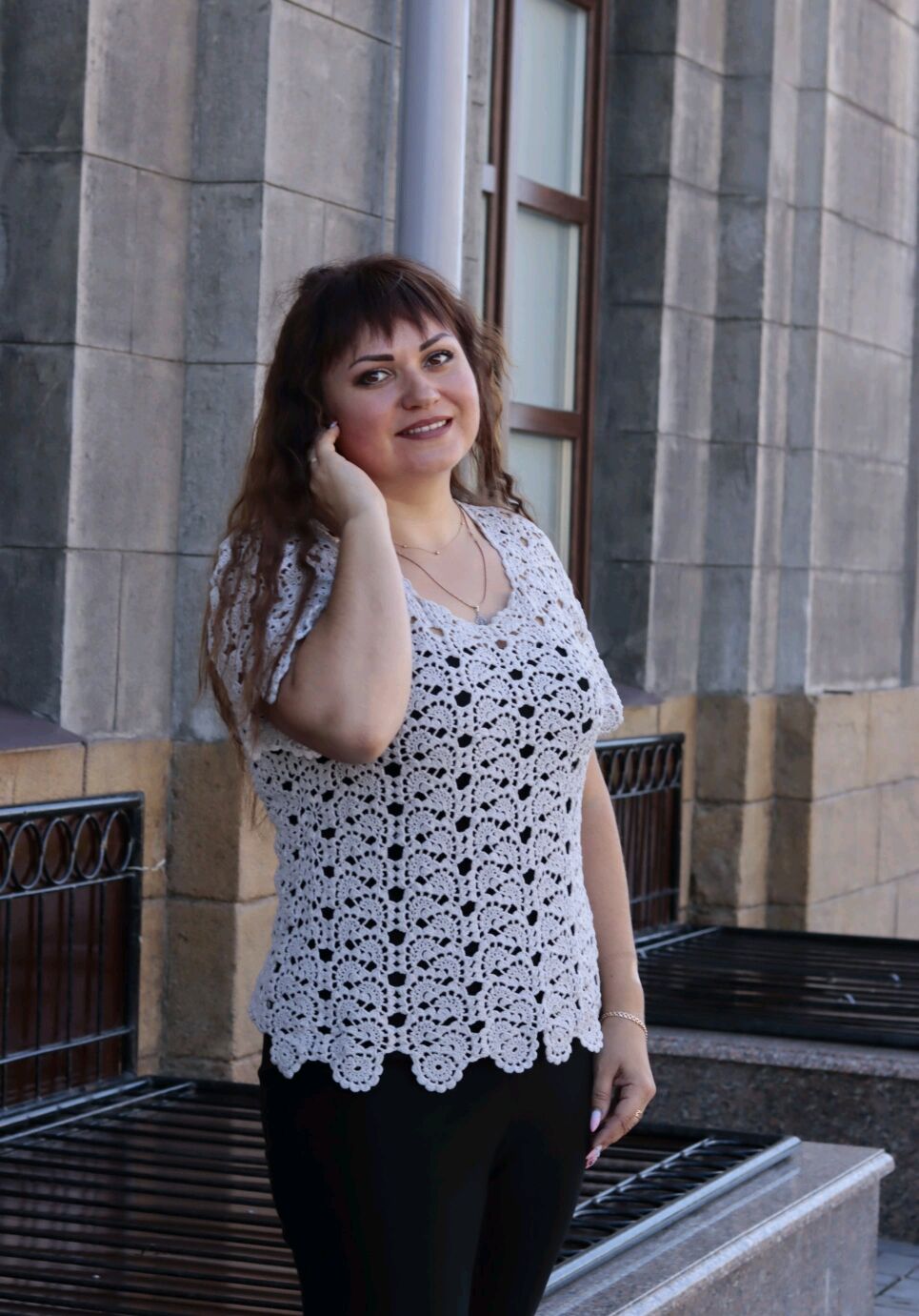 Блузка ажурная в интернет-магазине Ярмарка Мастеров по цене 8000 ...