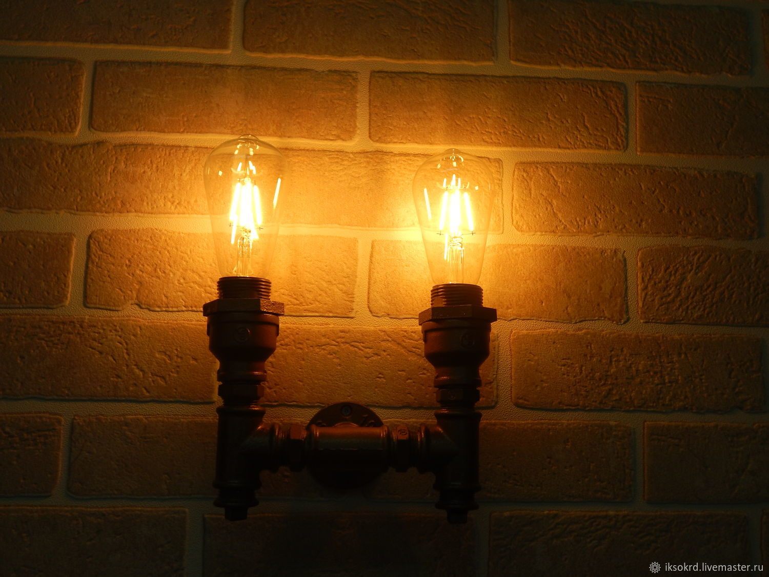 Бра "double edison candle" БРОНЗА в интернет-магазине Ярмарка Мастеров ...