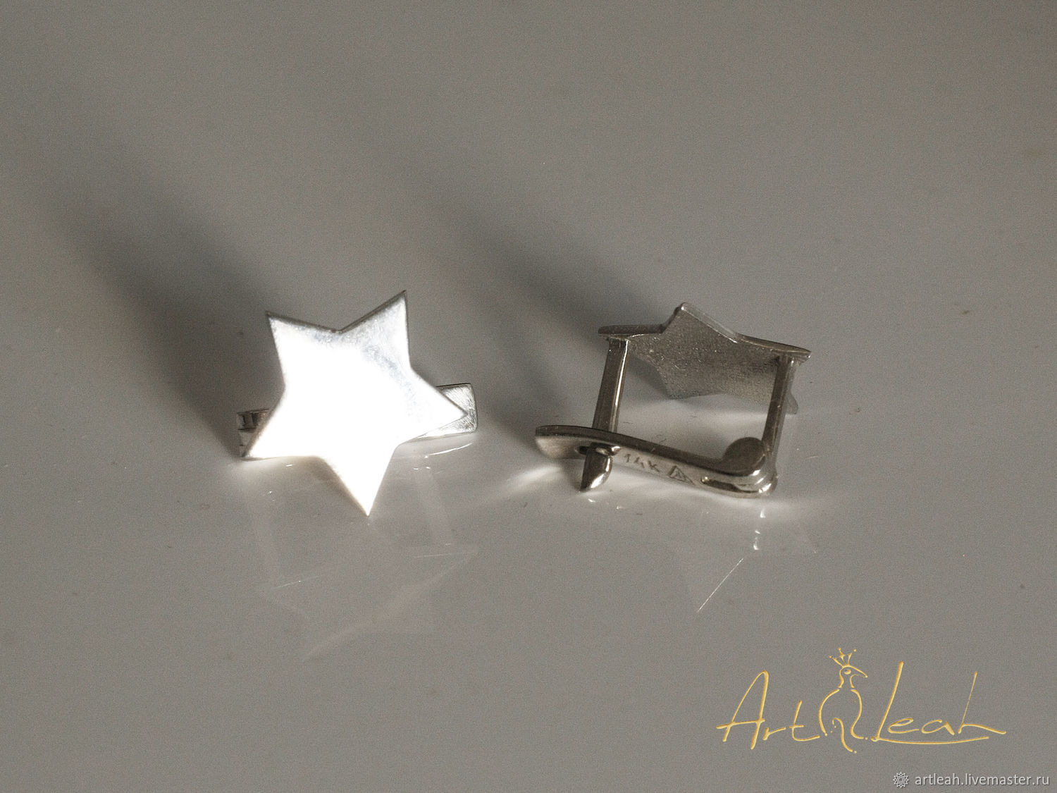 Золотые маленькие звезды- серьги для стильных женщин – заказать на ...