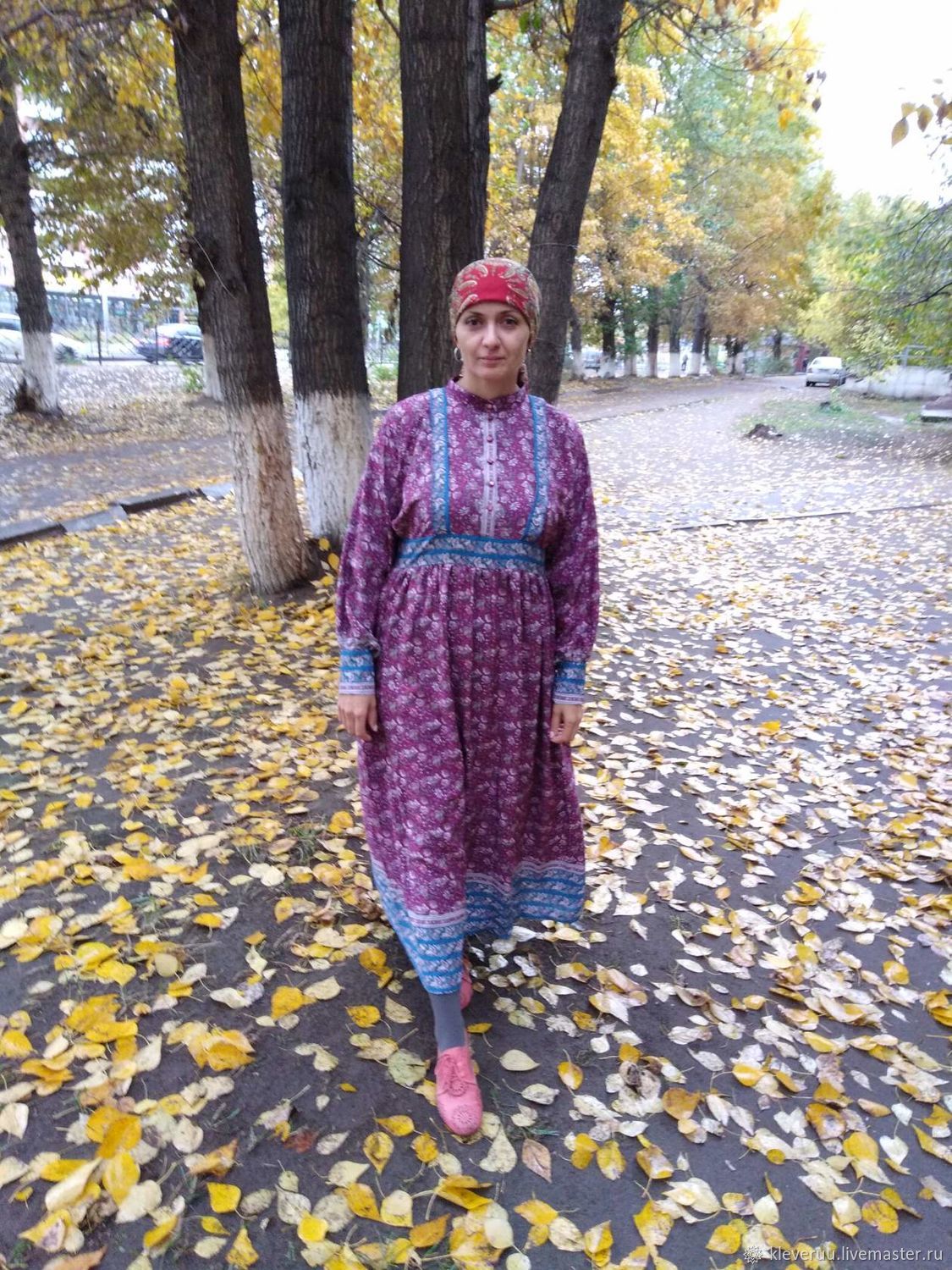 Платье-сарафан в русском стиле "Ольга" – заказать на Ярмарке Мастеров ...