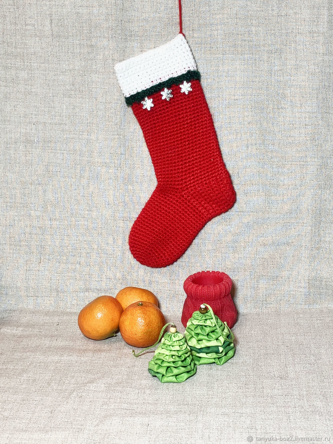 Новогодний носок, рождественский носок сувенир купить в интернет ...