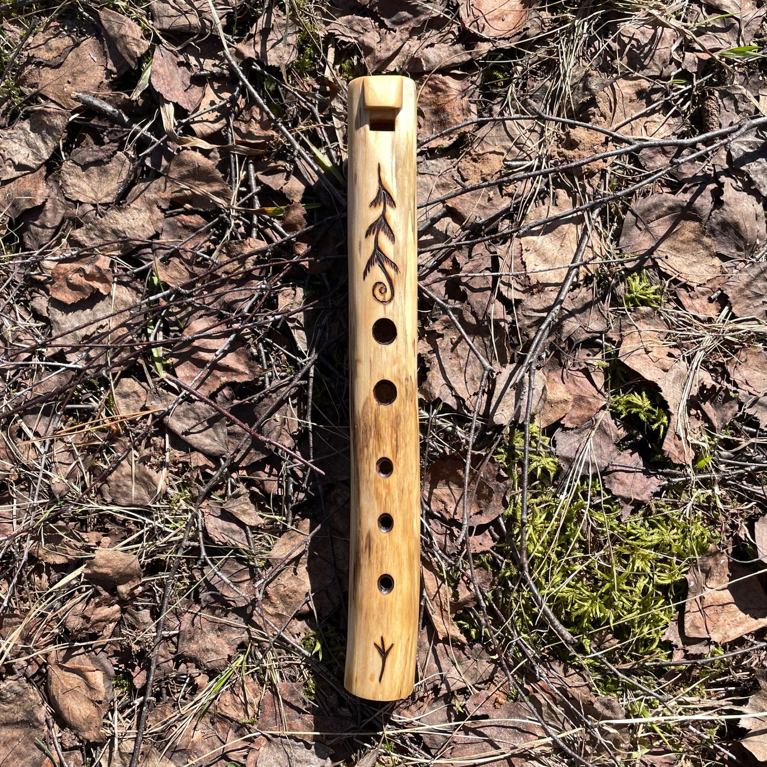 Лесная флейта из ивы в тональности A# 440 Hz купить в интернет-магазине ...