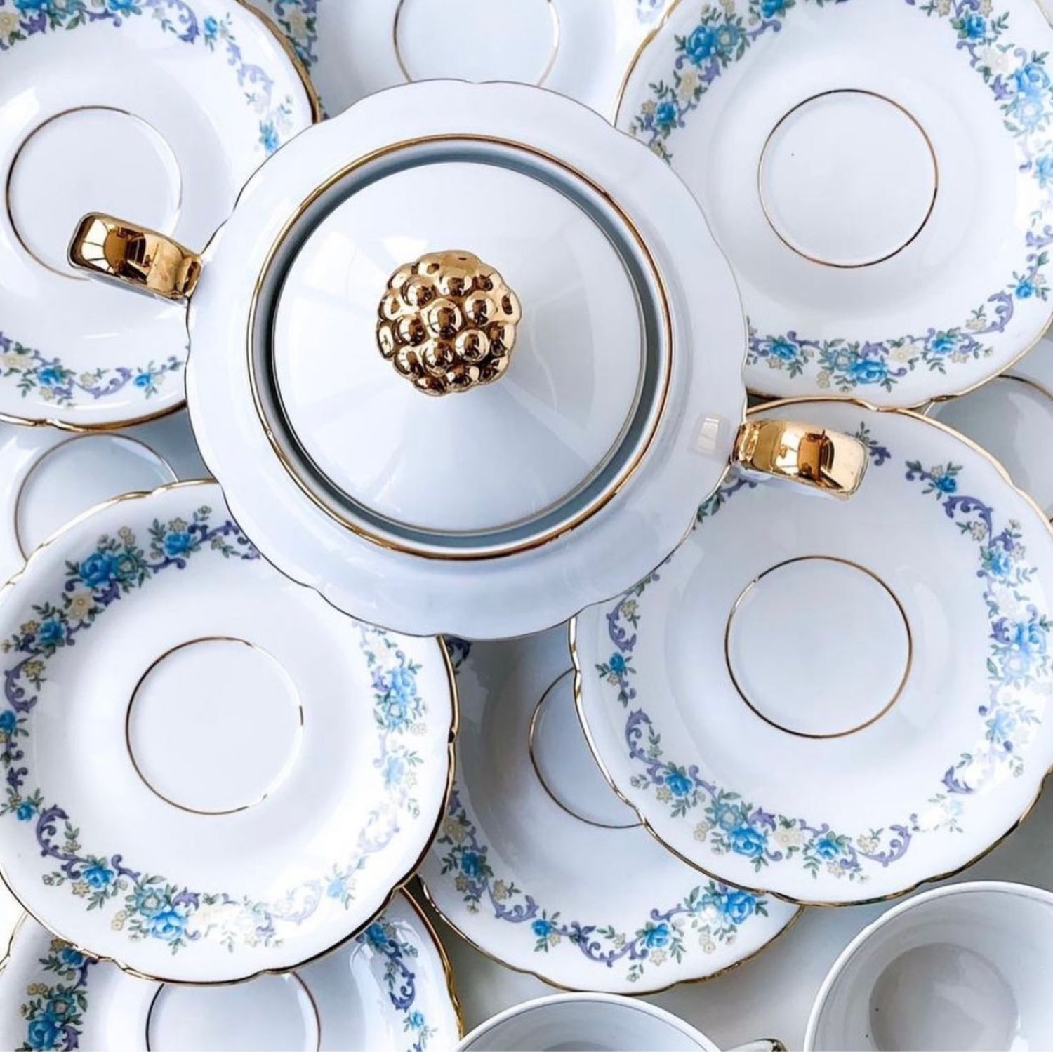 Винтаж Винтажный чайный сервиз Limoges в интернет магазине Ярмарка Мастеров по цене 21500