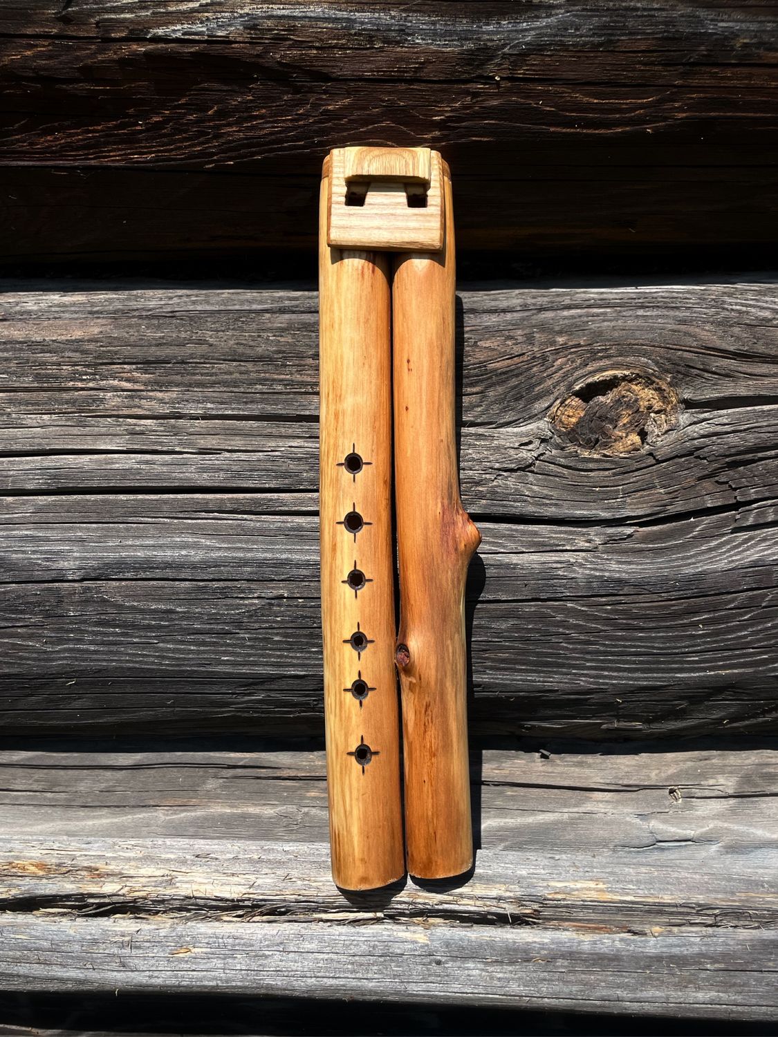 Двойная лесная флейта из ивы в тональности А 442 Hz купить в интернет ...