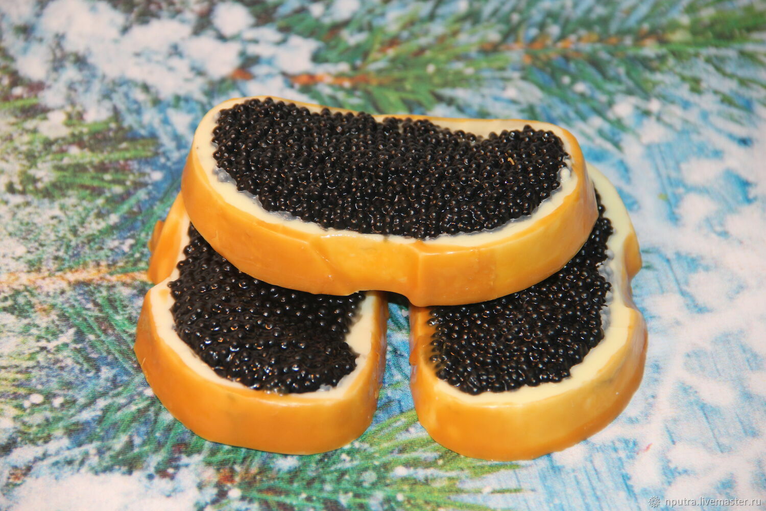 Бутерброд с черной икрой купить в интернет-магазине Ярмарка Мастеров по ...