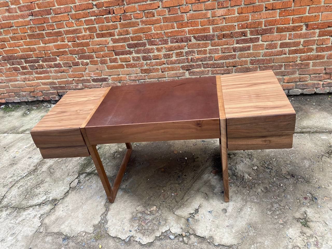 Стол из шпона ореха с ящиками – заказать на Ярмарке Мастеров – SBLPARU ...