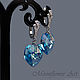 Swarovski серьги Aquamarine Hearts в интернет-магазине на Ярмарке ...