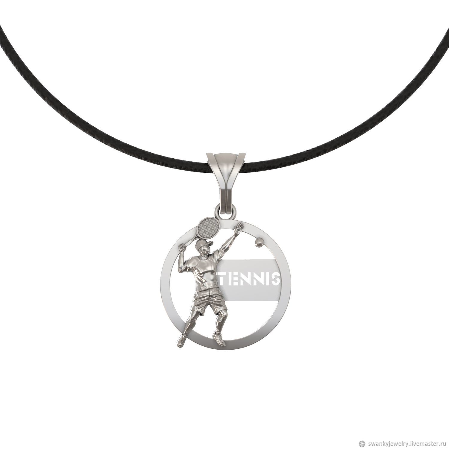 Подарок теннисисту на день рождения Кулон мужской теннис в интернет ...