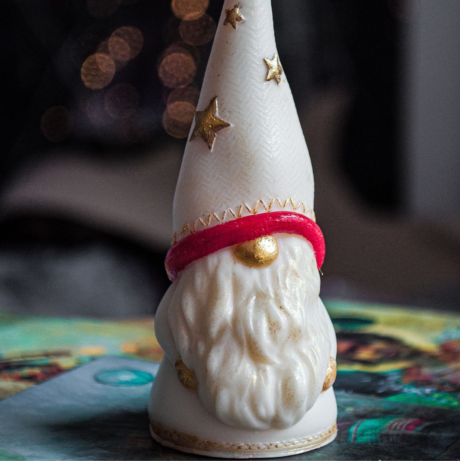 Гномик Новогодний свеча в интернет-магазине Ярмарка Мастеров по цене ...