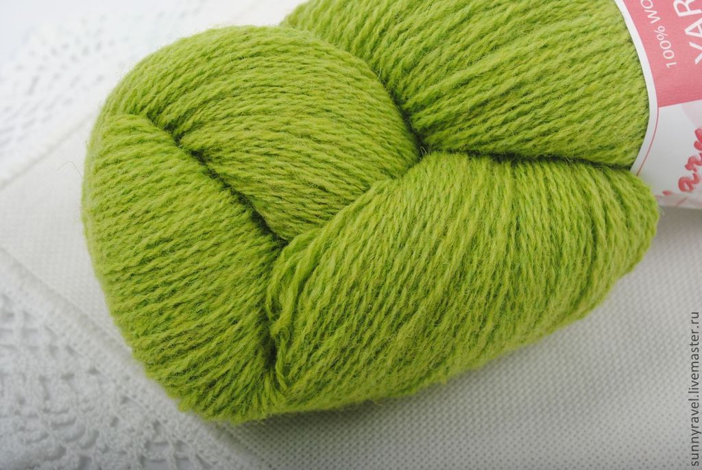 Пряжа шерсть эстонская Wool&Yarn 8/2 ЗЕЛЕНЫЕ в интернет-магазине на ...