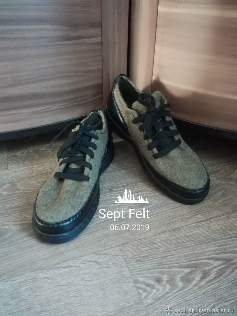 Валяные туфли "Хаки" в интернет-магазине Ярмарка Мастеров по цене 8100 ₽ – J5FBSRU | Туфли ...