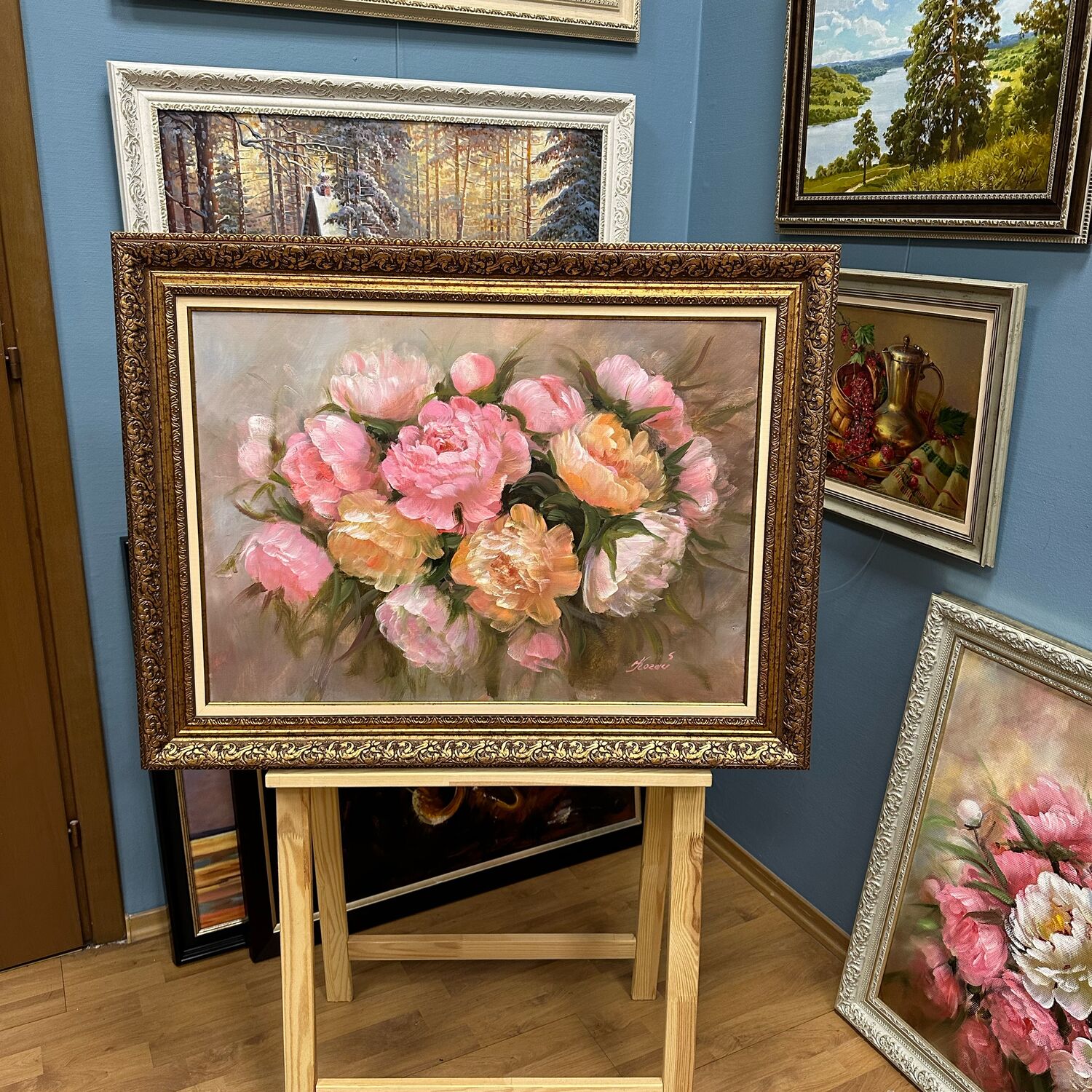 Картина маслом на холсте «Цветы любви» 50х70 в интернет-магазине ...