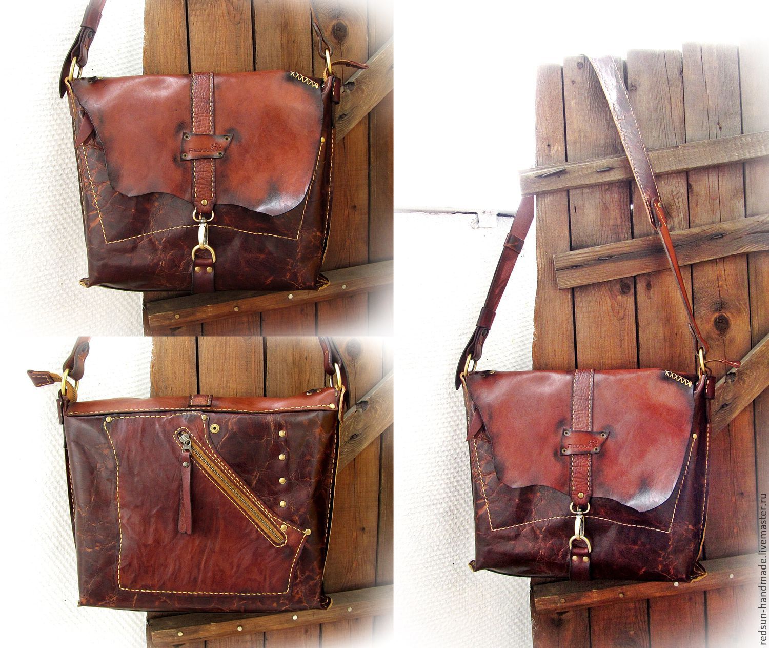Сумка кожаная ручной работы Бунтарка – купить в интернет-магазине на ...