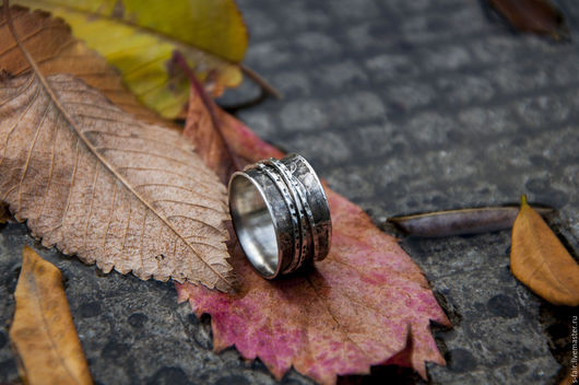 Купить Медитативное кольцо из серебра - кольцо, серебяное кольцо ...