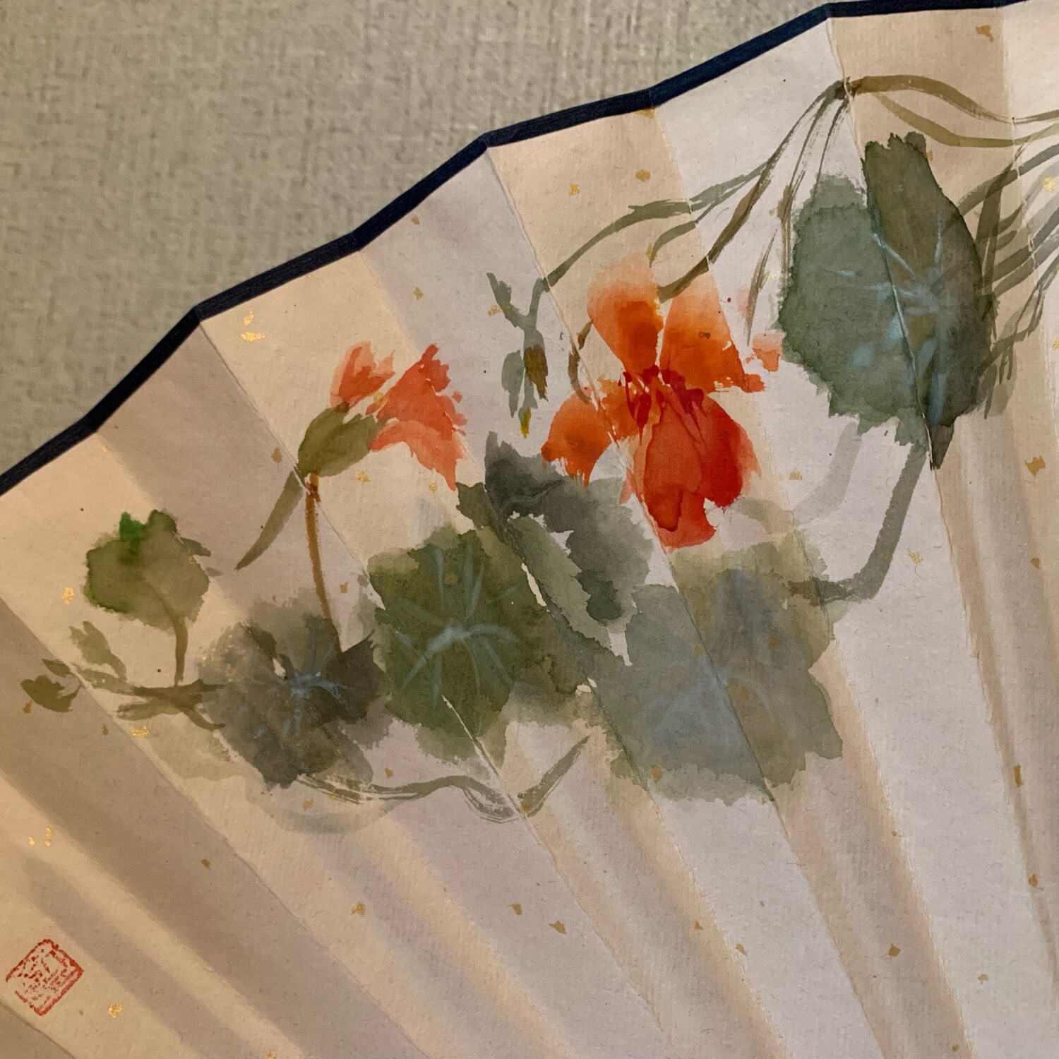 Японский веер – заказать на Ярмарке Мастеров – IEOKLRU | Картины, Москва